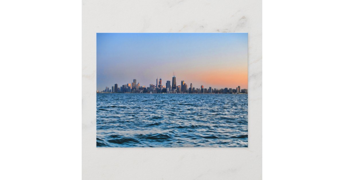 Chicago skyline postcard | Zazzle