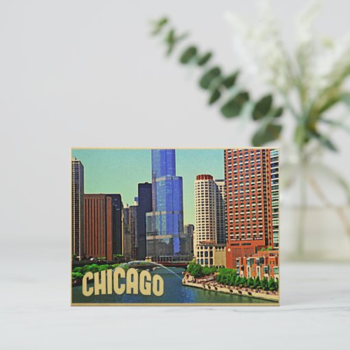 Chicago Skyline Postcard | Zazzle