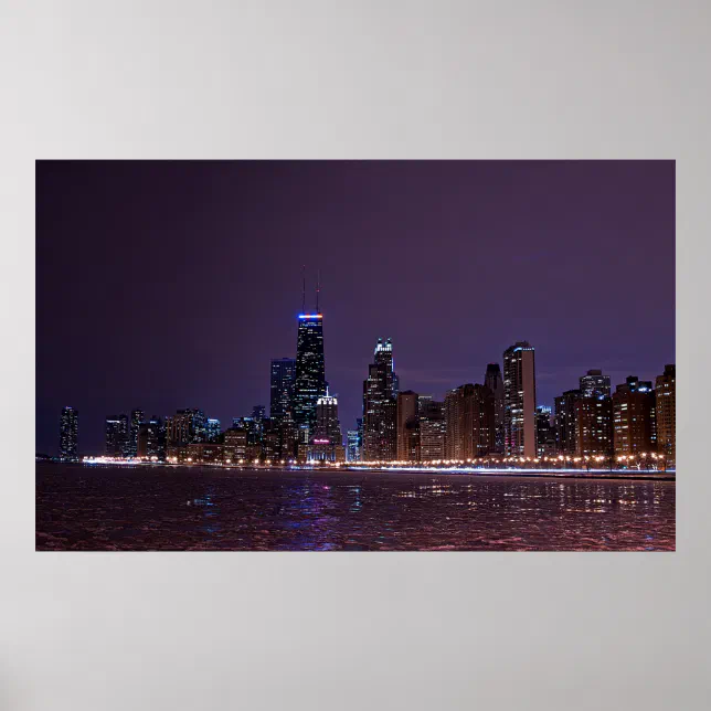 Chicago Skyline Poster | Zazzle