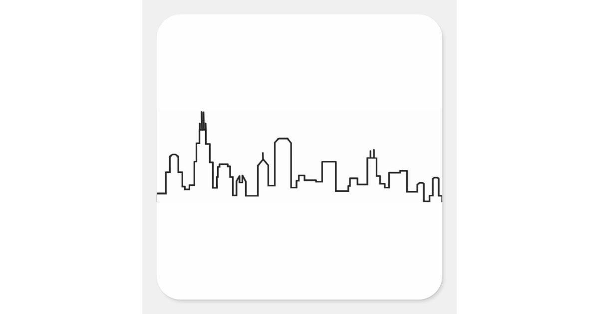 Chicago Skyline Stickers | Zazzle