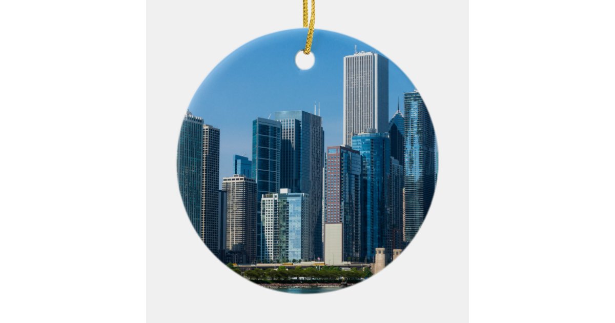 Chicago Skyscrapers Ceramic Ornament | Zazzle