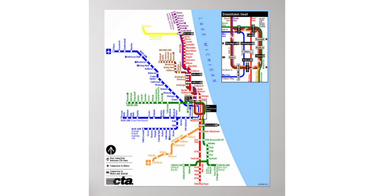 Chicago subway Poster | Zazzle