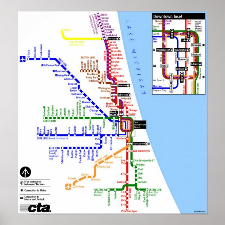 Chicago subway Poster | Zazzle