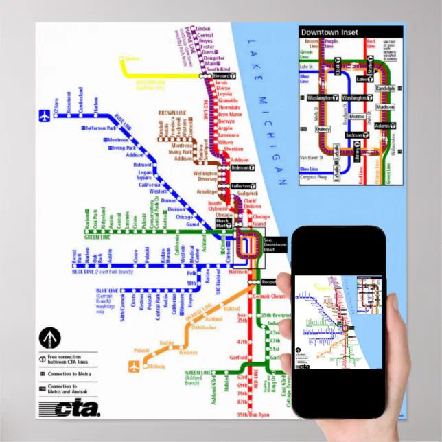 Chicago subway Poster | Zazzle