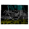 Chicago Subway Train Vintage System Map Route Large Gift Bag | Zazzle