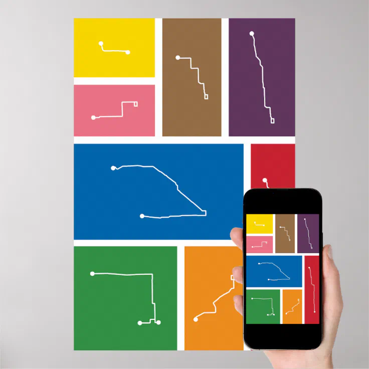Chicago - Transit Palettes Poster | Zazzle