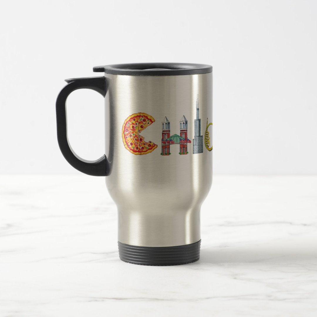 Chicago travel mug | Zazzle