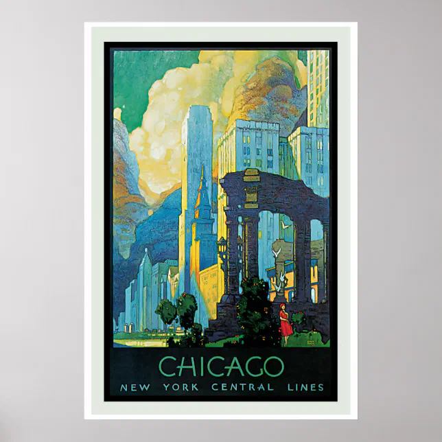 Chicago Vintage Poster | Zazzle