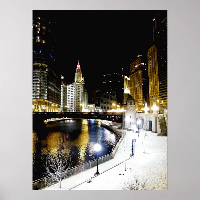 Chicago Winter Poster | Zazzle