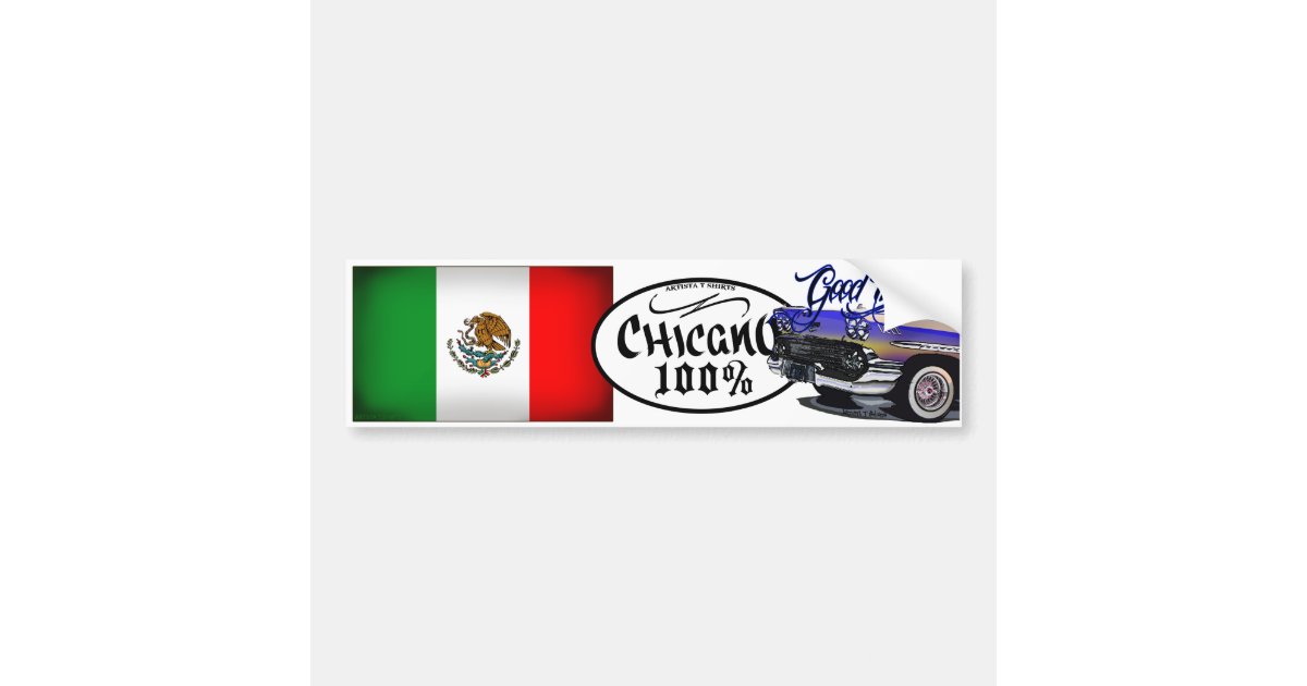 CHICANO 100% STICKER 2 | Zazzle