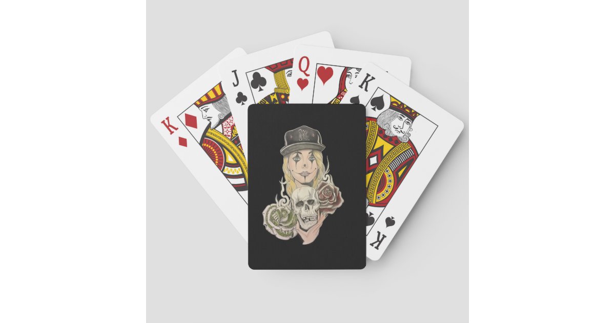 Chicano Art Playing Cards | Zazzle
