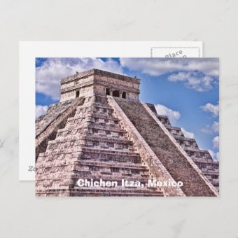 Chichen Itza, Mexico Postcard | Zazzle