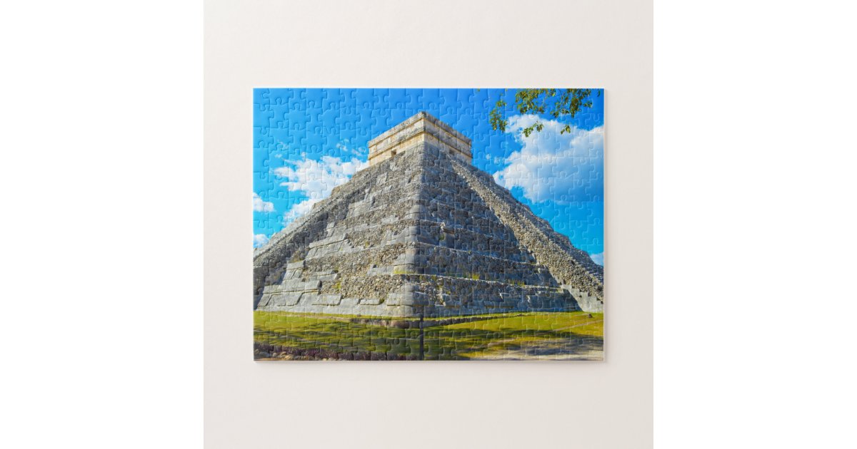 Chichen Itza Pyramid Mexico. Jigsaw Puzzle | Zazzle