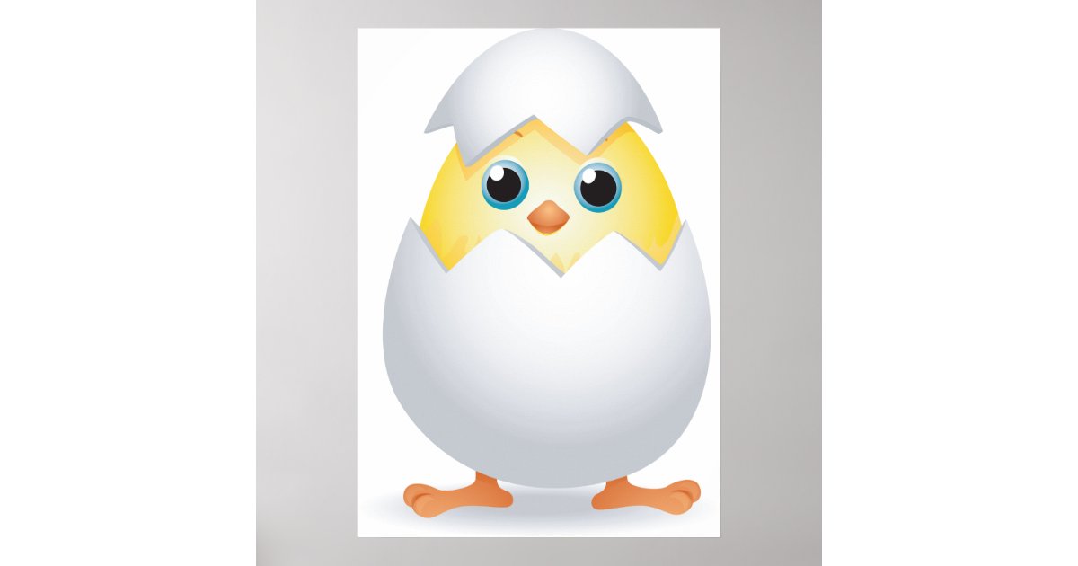 Chick Hatching Poster | Zazzle