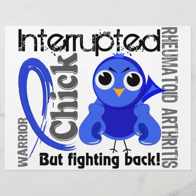 Chick Interrupted 3 Rheumatoid Arthritis RA Flyer | Zazzle