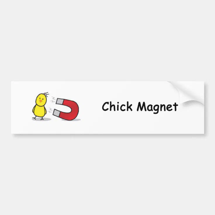 Chick Magnet Bumper Sticker | Zazzle