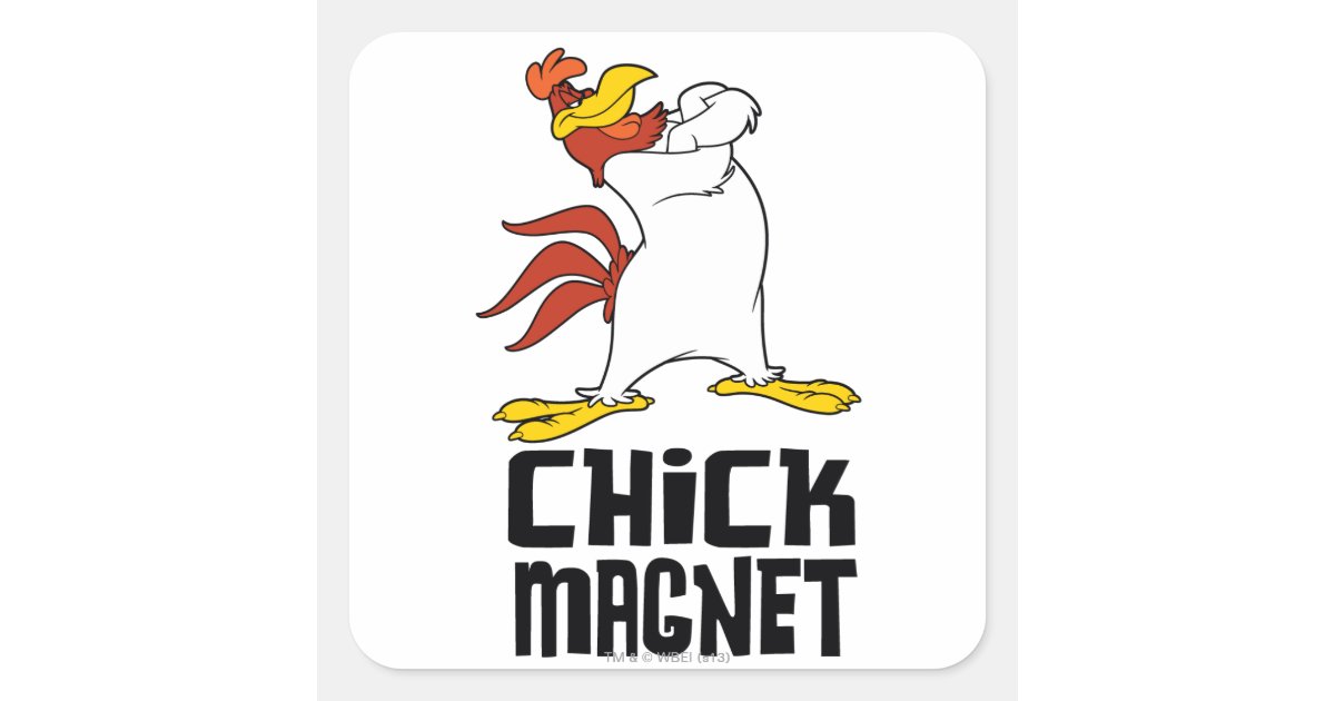 Chick Magnet Square Sticker | Zazzle