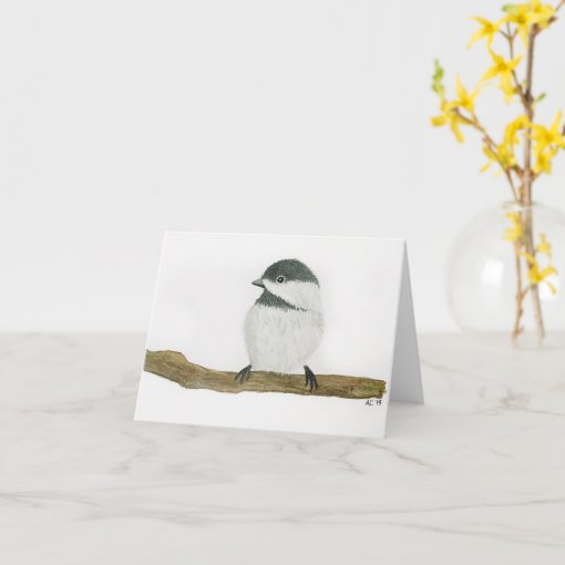 Chickadee note cards | Zazzle