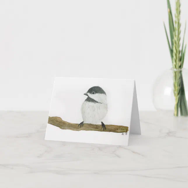 Chickadee note cards | Zazzle