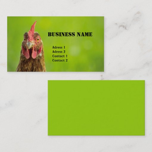 Chicken - Business Card | Zazzle