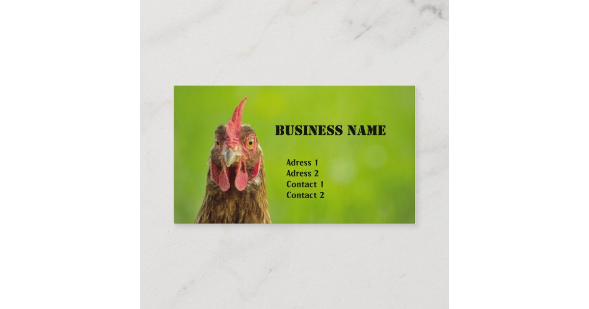 Chicken - Business Card | Zazzle