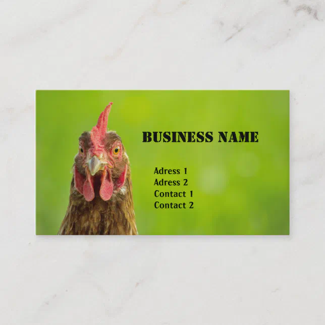 Chicken - Business Card | Zazzle