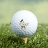 Chicken cartoon golf balls | Zazzle