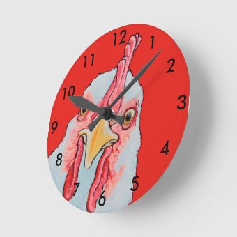 Chicken clock | Zazzle