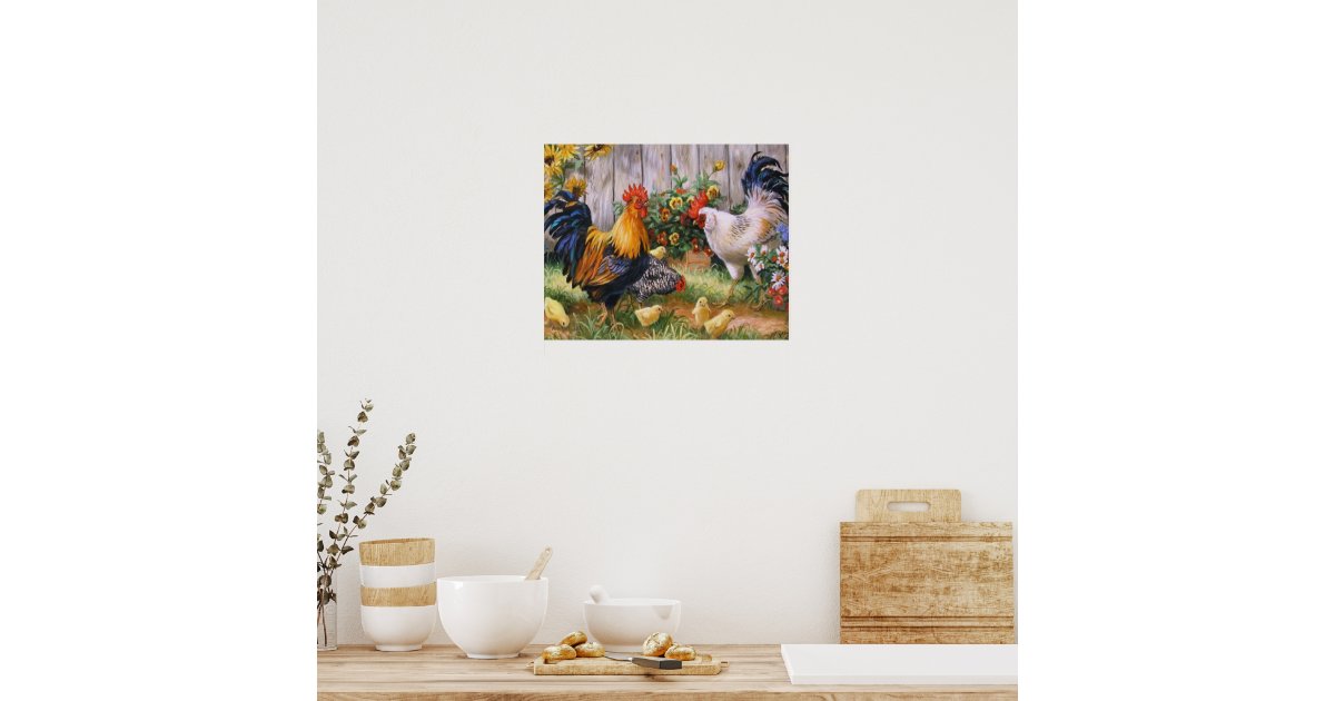 Chicken Family Poster | Zazzle
