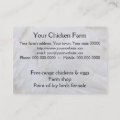 Chicken farm business card | Zazzle