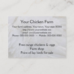 Chicken farm business card | Zazzle