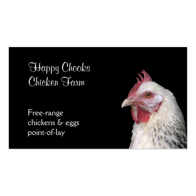 Chicken farm business card