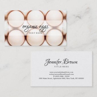 Chicken farm eggs business card | Zazzle
