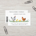 Chicken Farm Free Range Eggs QR Code Business Card | Zazzle