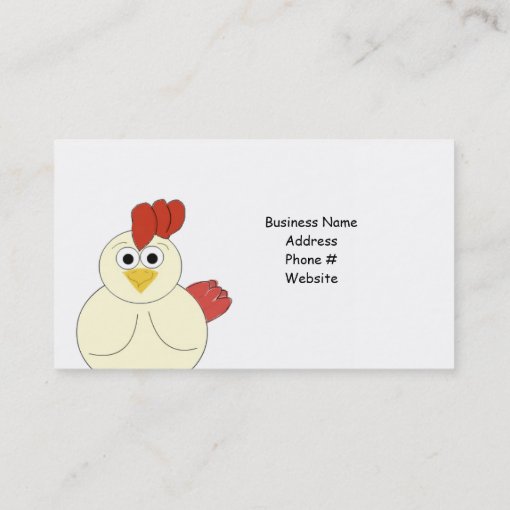 Chicken Farming Business Card | Zazzle