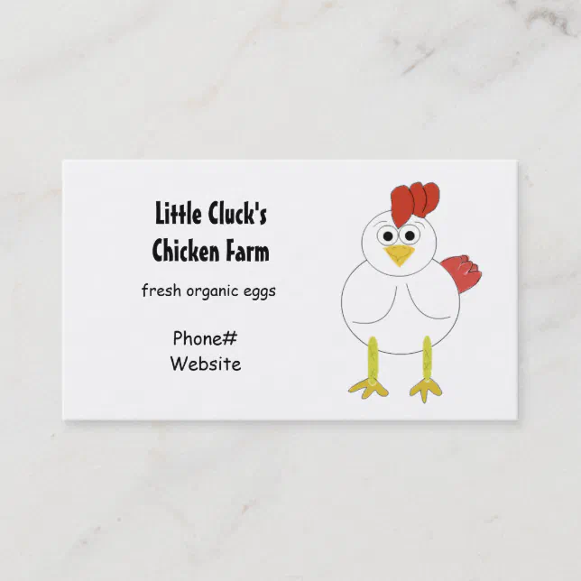 Chicken Farming Business Card | Zazzle