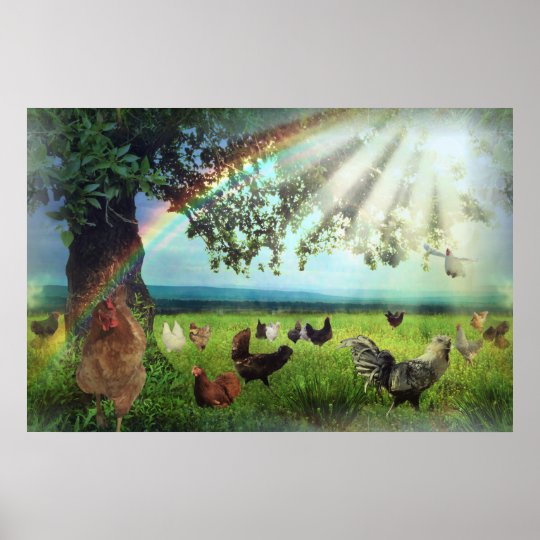 Chicken Heaven Poster | Zazzle.com