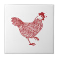 Chicken Hen Ceramic Tile | Zazzle