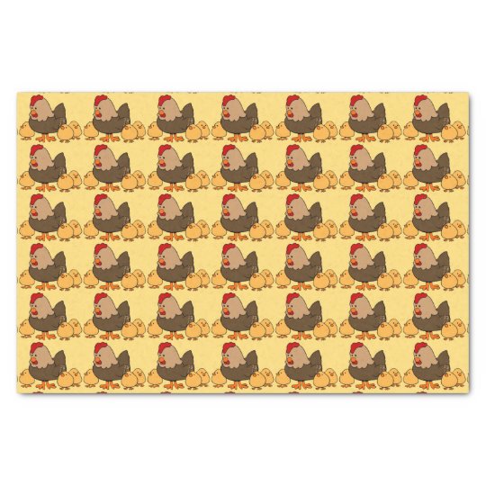 Chicken Illustration tissue paper | Zazzle.com