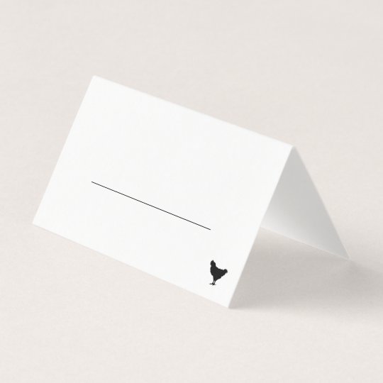 Chicken Meal Option Wedding Place Card | Zazzle.com