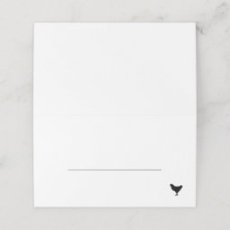 Chicken Meal Option Wedding Place Card | Zazzle