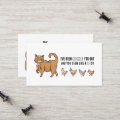 Chicken Puns | Funny Dating Business Cards | Zazzle