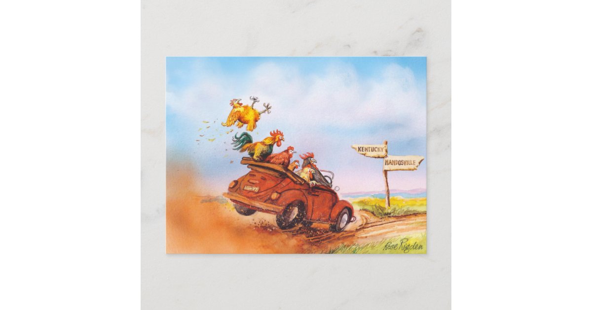 chicken run postcard | Zazzle