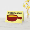 CHICKEN SOUP GET WELL SOON GREETING CARDS | Zazzle