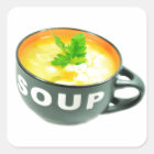 Bowl Of Steaming Soup Stickers | Zazzle.com