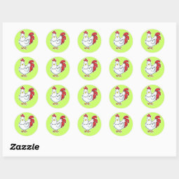 Chicken sticker | Zazzle