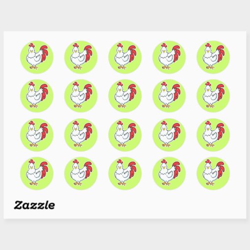 Chicken sticker | Zazzle