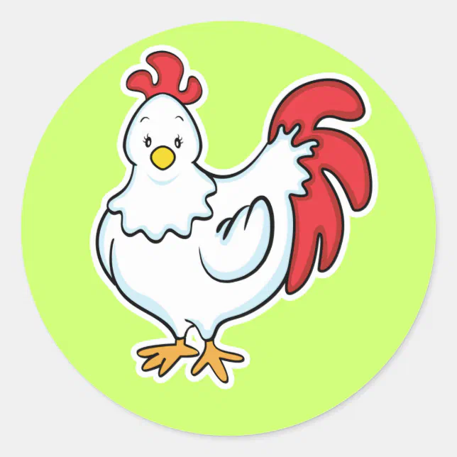 Chicken sticker | Zazzle