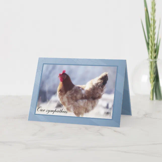 Chicken Sympathy Card | Zazzle