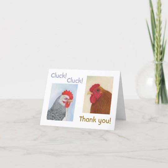 Chicken Thank You card | Zazzle.com